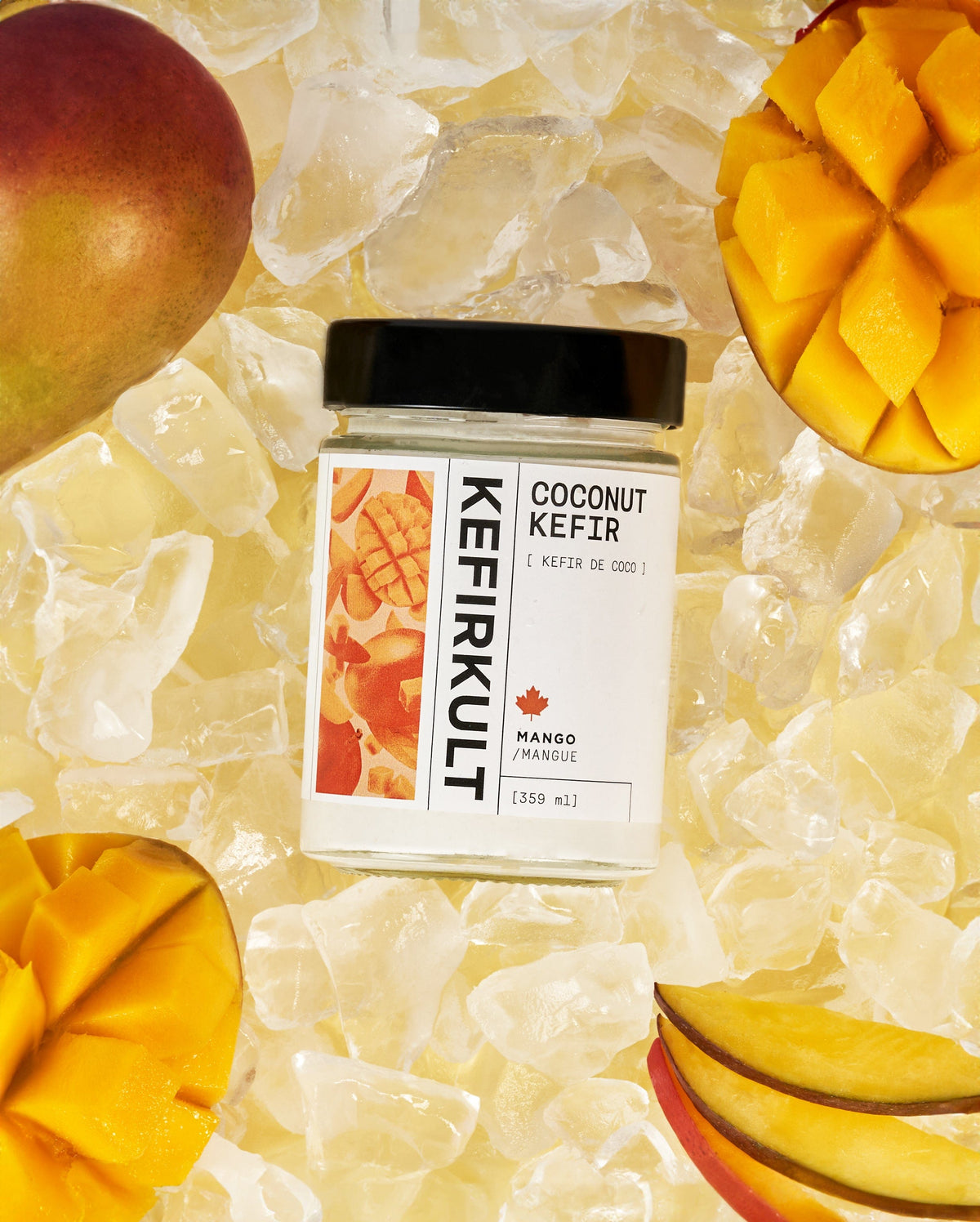 Probiotic Coconut Kefir Yogurt - Mango (Small) - 6 Pack | Kefir ...
